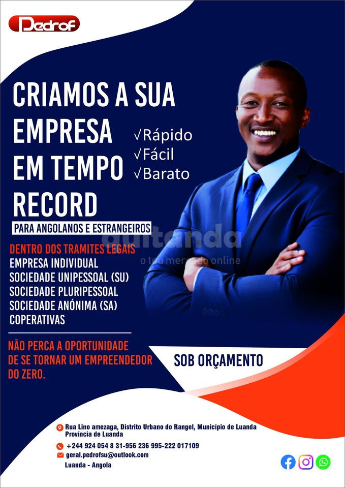 Criação de empresa em Angola - Quitanda
